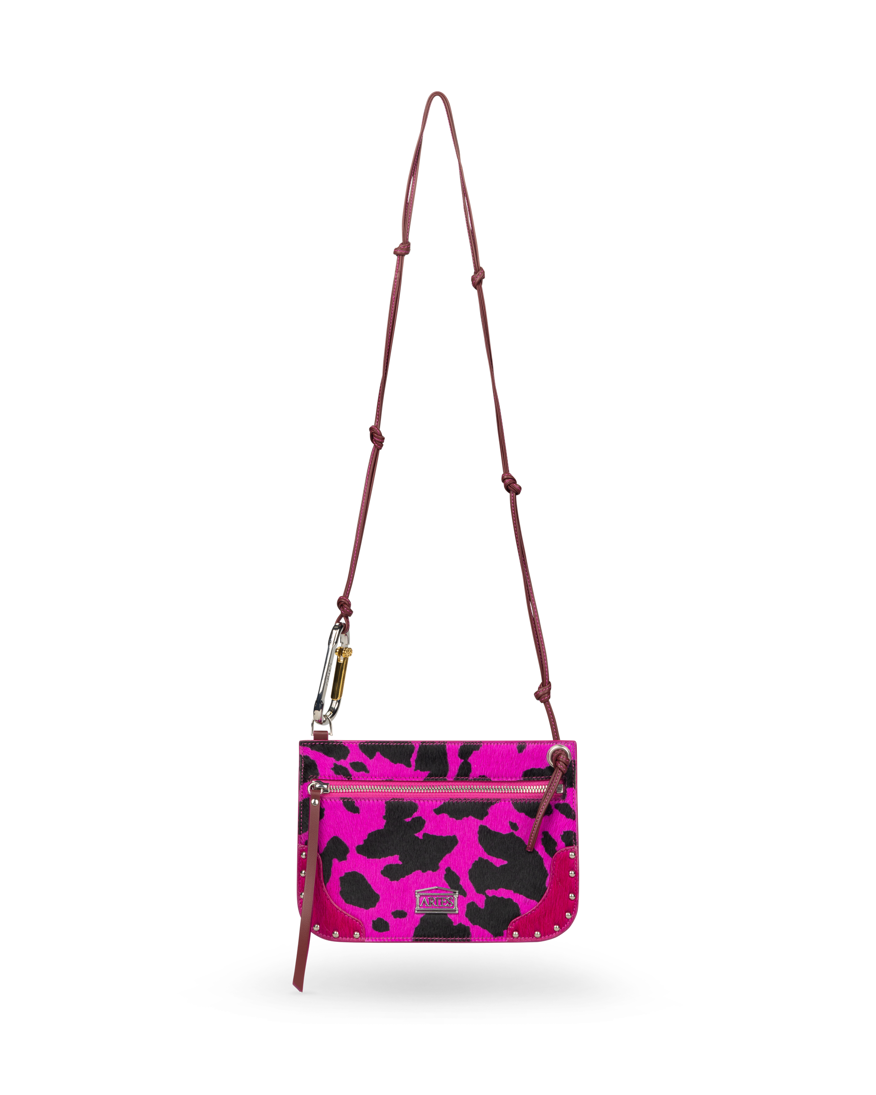 Cow Print Pony Bobby Bag Pink – Aries