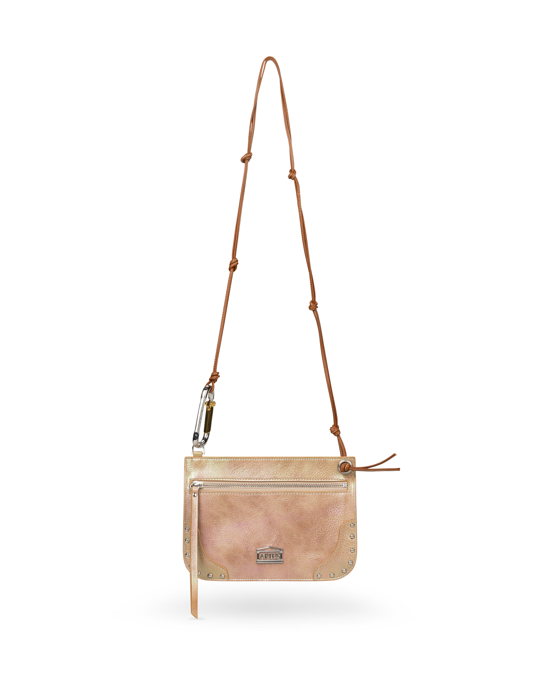 Pearl Leather Studded Bobby Bag Pearl – Aries